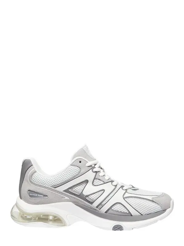 Michael Kors Kit Extreme Panelled Sneakers - Medium Gray/chalk White/light Gray