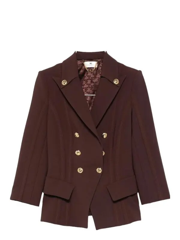 Elisabetta Franchi Double-breasted Blazer - Red