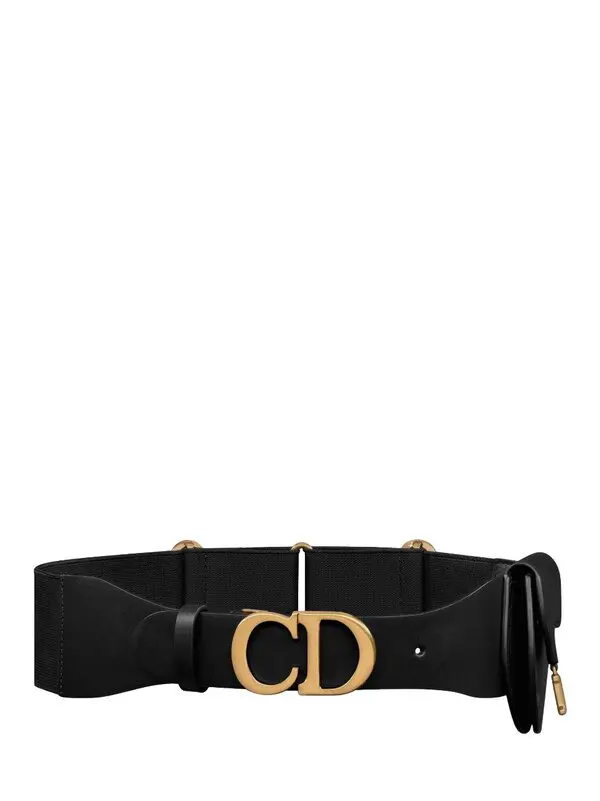 Dior Saddle Pouch Belt - Black