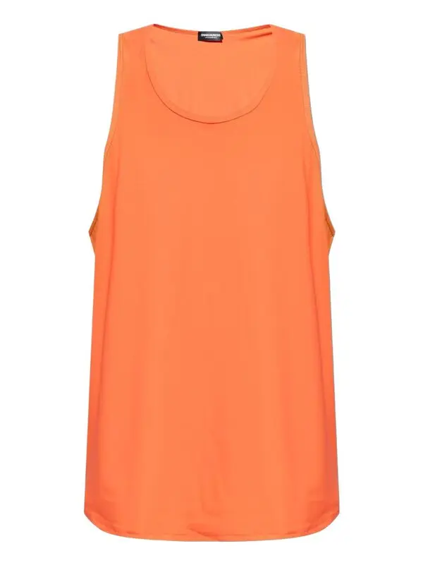 Dsquared2 Sleeveless Vest With Logo - Orange