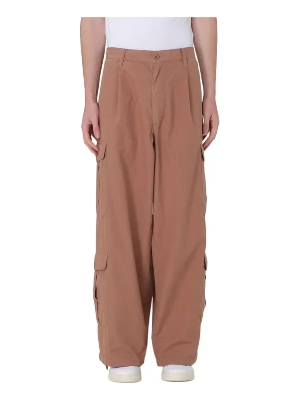 Emporio Armani Wide-leg Cargo Trousers - Brown