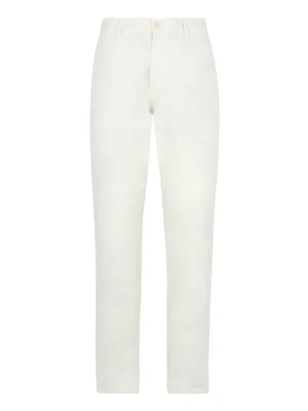 Aspesi Belt Loop Casual Pants - White