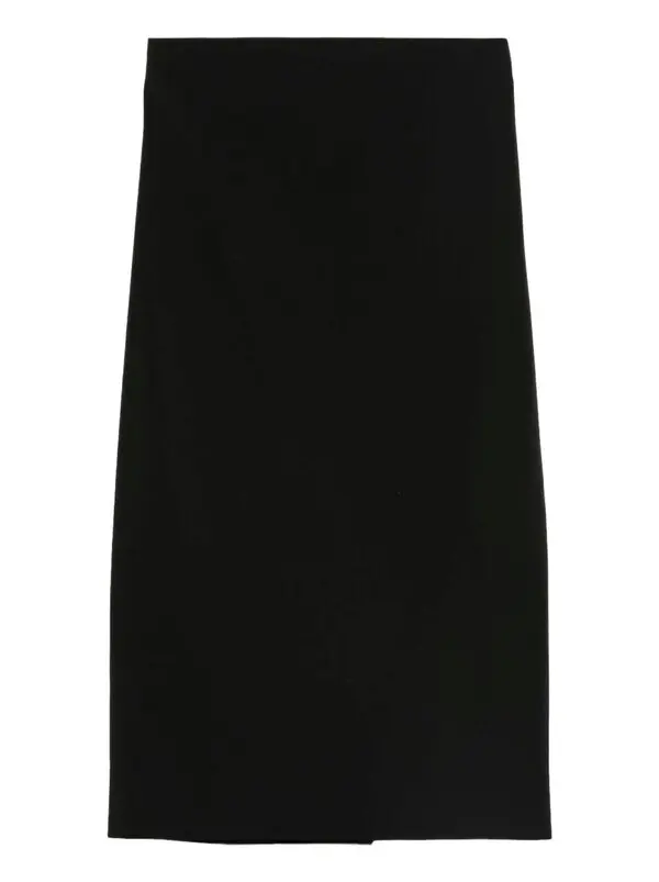 Alberta Ferretti Wool-blend Pencil Skirt - Black