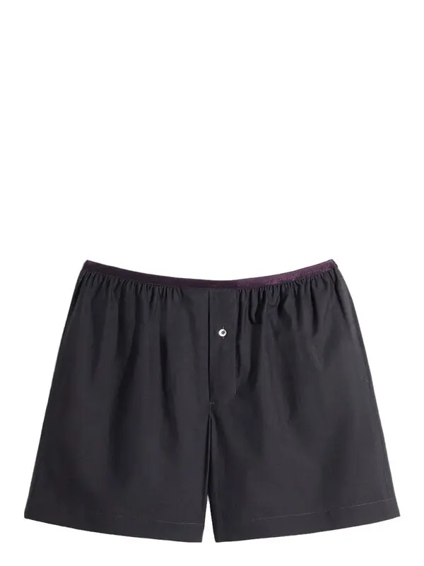 LEMAIRE Boxer Shorts With Elastic Waistband - Squid Ink