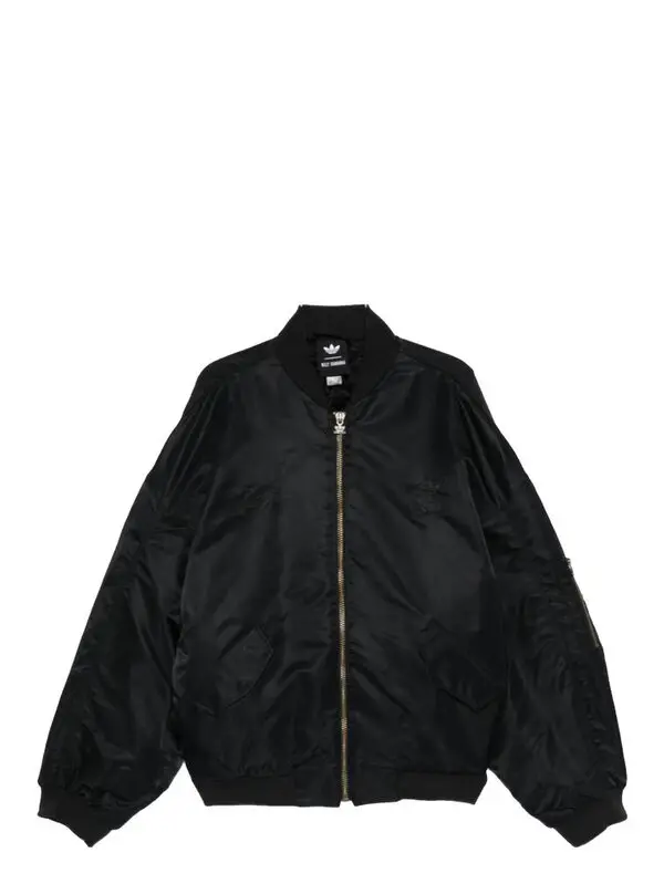 ADIDAS X WILLY CHAVARRIA Satin Bomber Jacket - Black