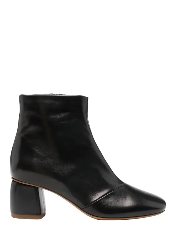 FORTE_FORTE Block-heel Ankle Boots - Black
