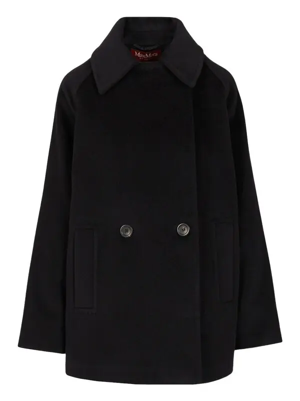 Max Mara Double-breasted Coat - Black