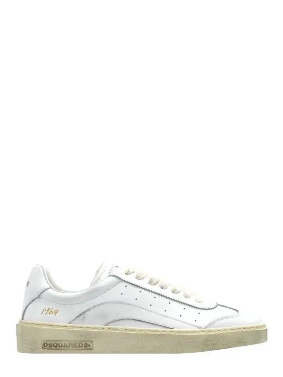 Dsquared2 Rider Distressed Low Top Sneakers - White