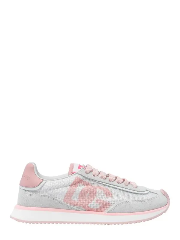 Dolce & Gabbana Dg Logo Low-top Sneakers - White/pink