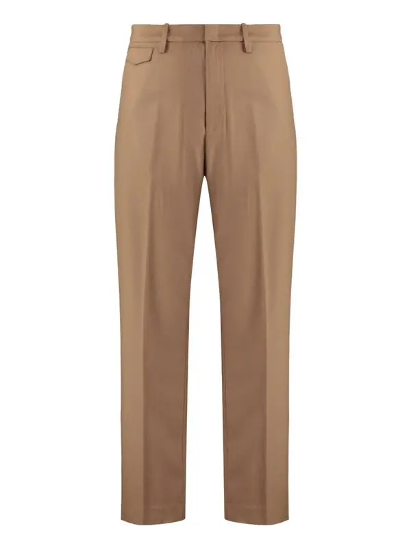 DONDUP Belted Casual Trousers - Brown