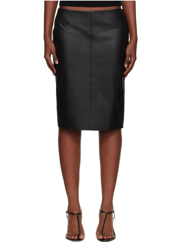 ST. AGNI Pencil Midi Skirt - Black