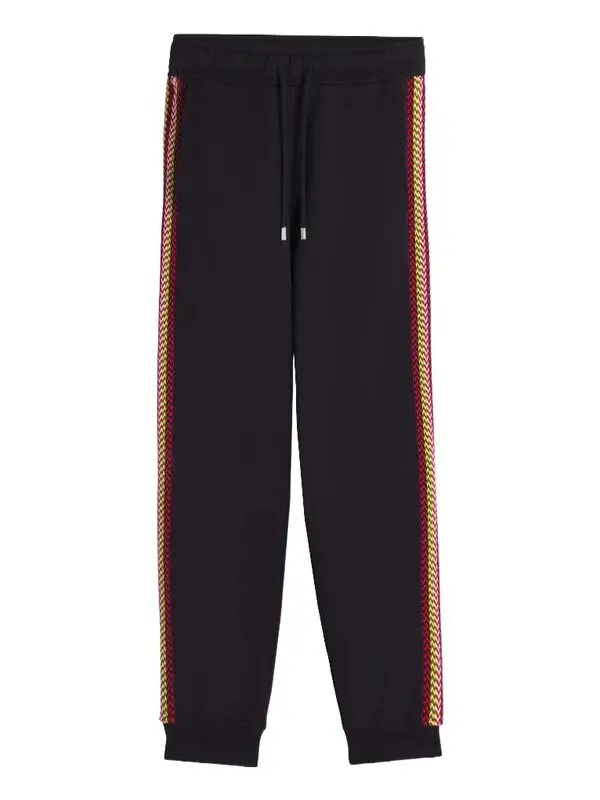 LANVIN Side Curb Drawstring Track Pants - Black