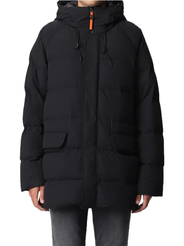 Aspesi Hooded Press-stud Fastened Jacket - Black