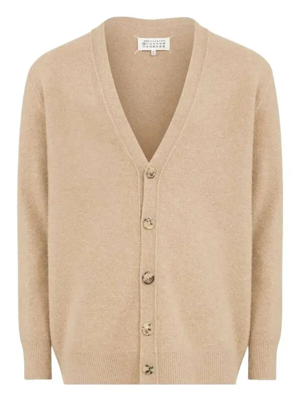 MAISON MARGIELA V-neck Button-up Cardigan - Nude