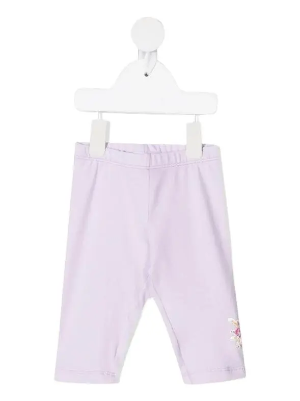 Monnalisa Daisy Duck Print Leggings - White