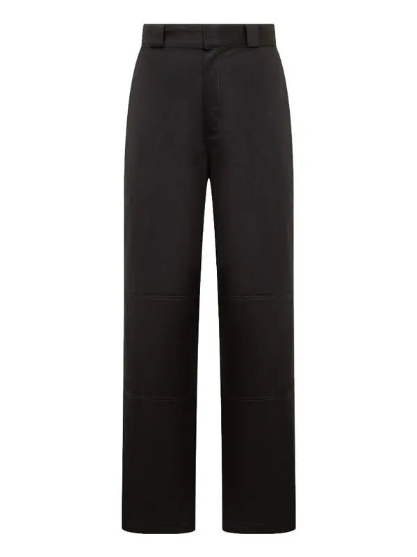 Palm Angels Straight Leg Logo Pants - Black