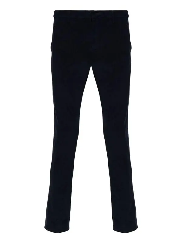 DONDUP Slim-cut Trousers - Black