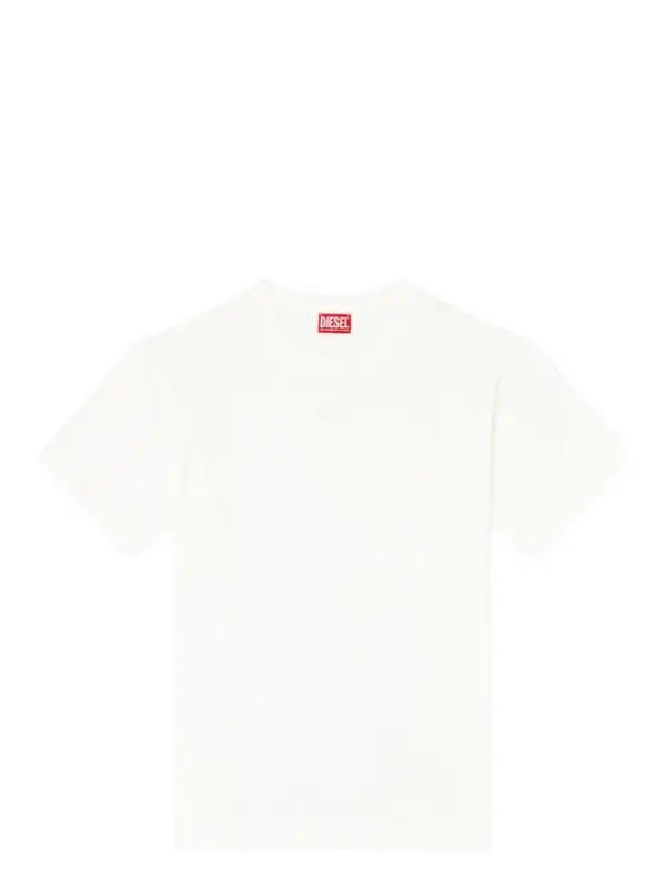 DIESEL® T-norm-int Embroidered-detail Cotton T-shirt - White