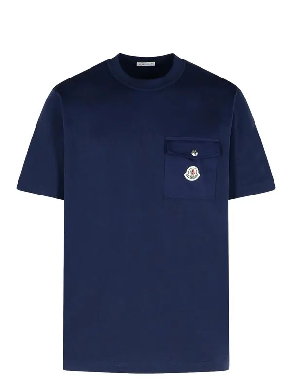 Moncler Cotton T-shirt - Blue