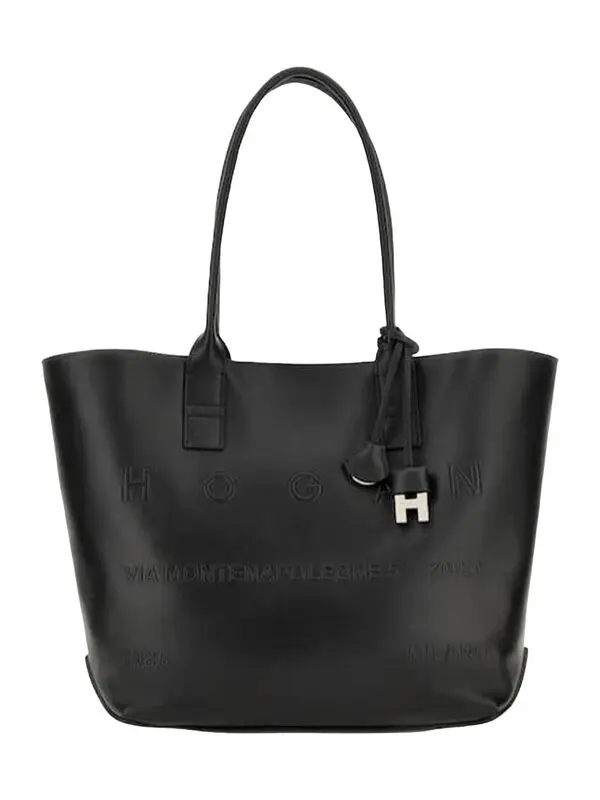 Hogan Small Address Tote Bag - Black