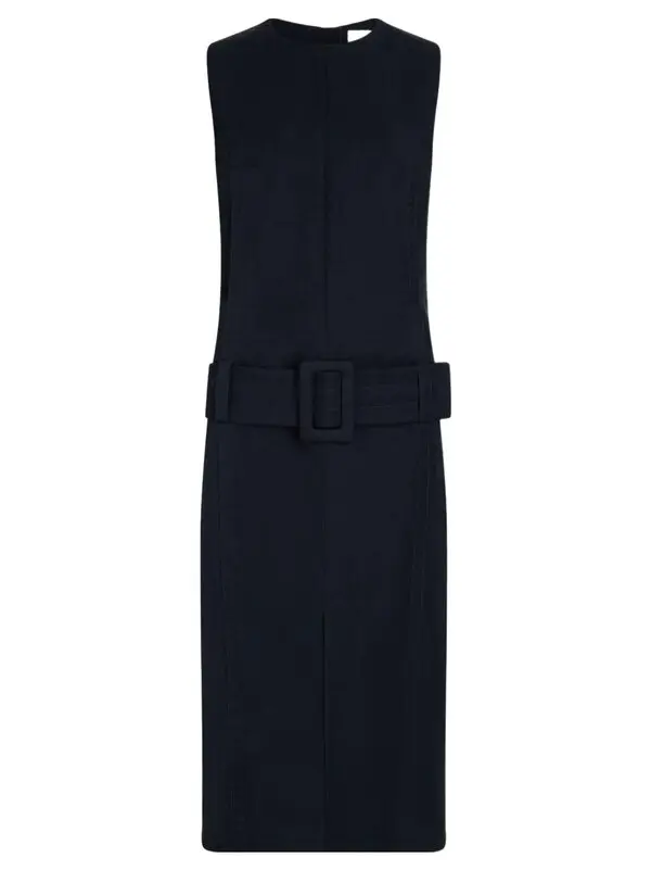 PATOU Belted Midi Dress - Black