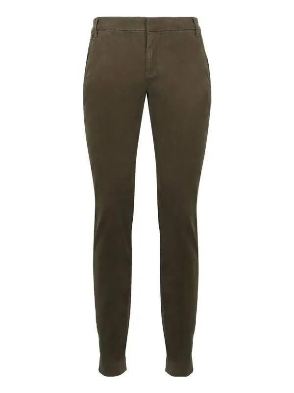 FRAME Straight-leg Slim-cut Chino Trousers - Brown