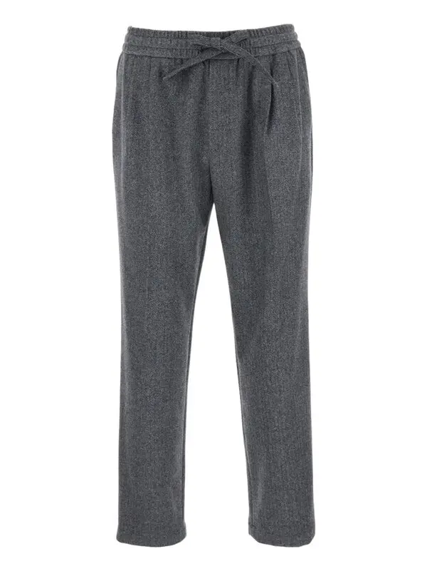 Dolce & Gabbana Pleated Drawstring Trousers - Black