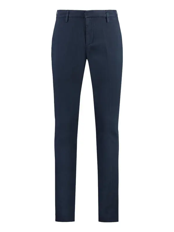 DONDUP Belt-lined Casual Trousers - Black