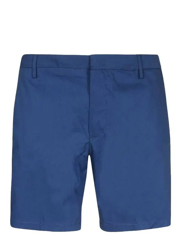 DONDUP Tailored Straight Leg Shorts - Blue