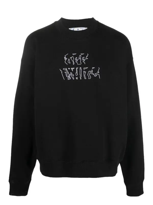 Off-White Arrows-motif Long-sleeve Sweatshirt - Black