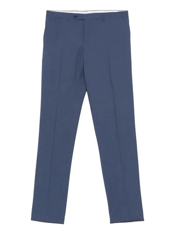 Canali Belt Loop Casual Pants - Blue