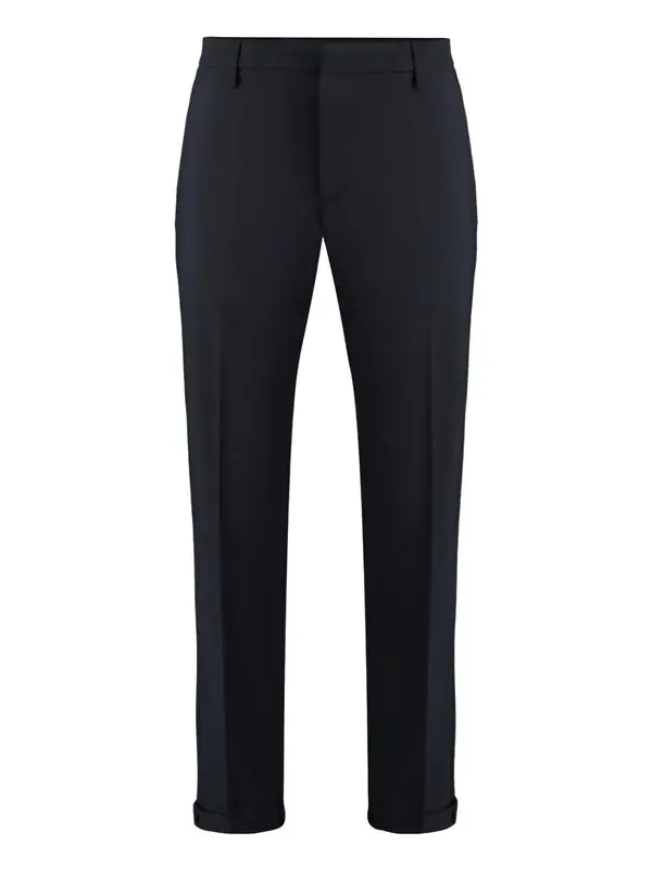 DONDUP Gaubert Wool Blend Chino Trousers - Black