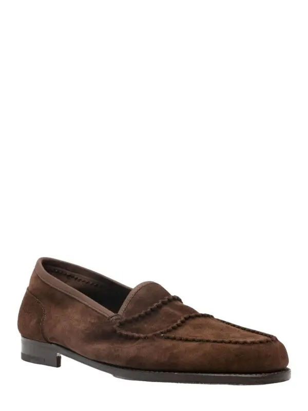 John Lobb Round Toe Loafers - Black