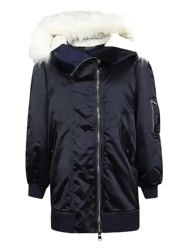 DONDUP Hooded Coat - Black