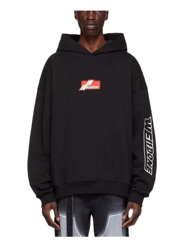 We11Done Cotton Hooded Sweater - Black