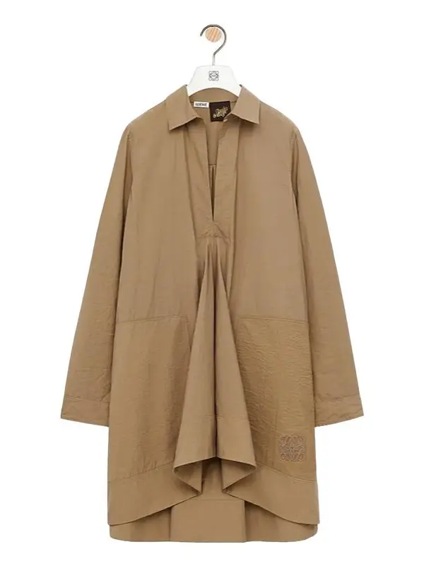 Loewe Trapezoidal Cotton Blend Tunic Dress - No