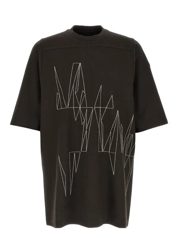 Moncler Rick Owens Short Sleeve Crewneck T-shirt - Black