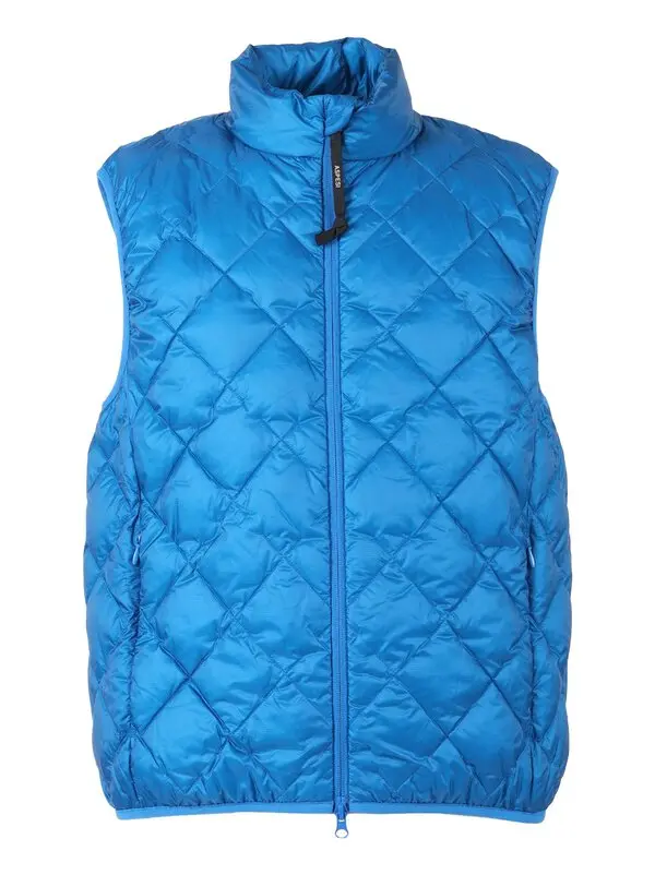 Aspesi Quilted Zip-up Gilet - Blue