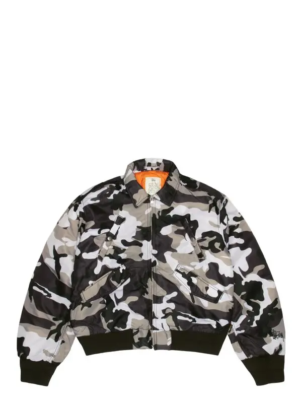 StÜssy Flight Bomber Jacket - Snow Camouflage