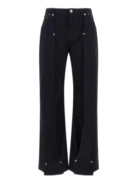 JEAN PAUL GAULTIER Snap Button Denim Jeans - Black