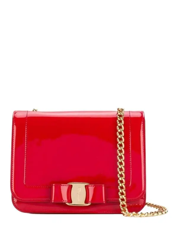 FERRAGAMO Vara Shoulder Bag - Red