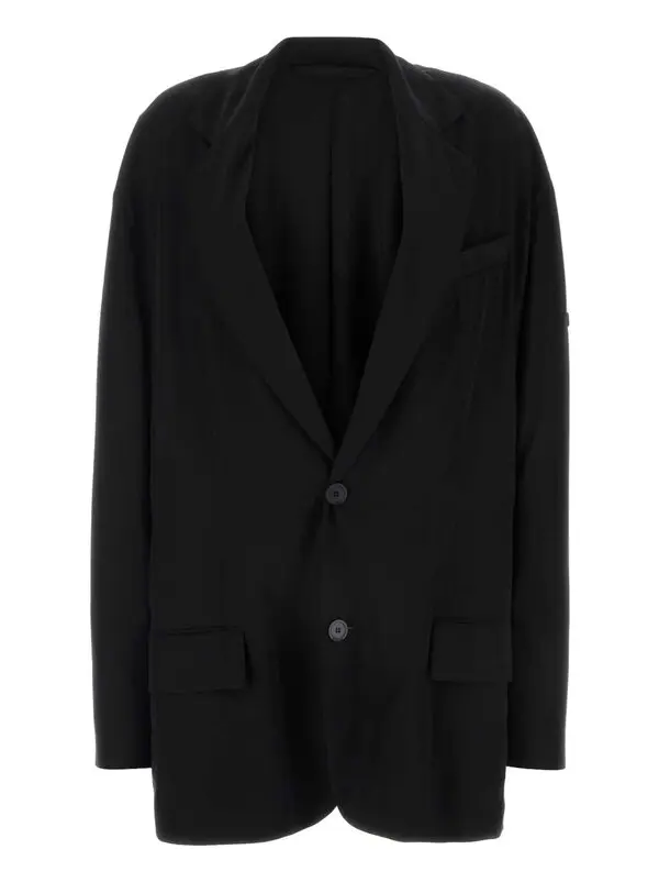 Balenciaga Single-breasted Skater Tailored Jacket - Black