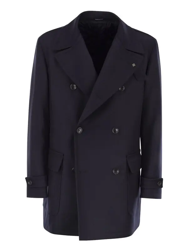 Tagliatore Lawrence Double-breasted Coat - Black