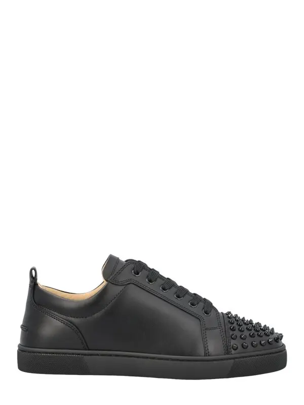 CHRISTIAN LOUBOUTIN Studded Lace-up Sneakers - Black