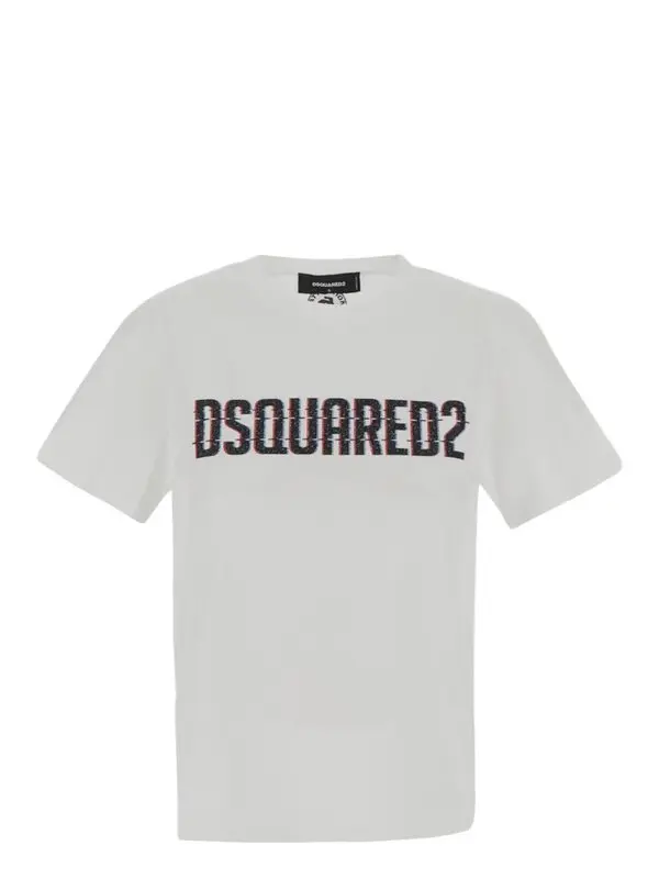 Dsquared2 Logo Printed Crewneck T-shirt - White
