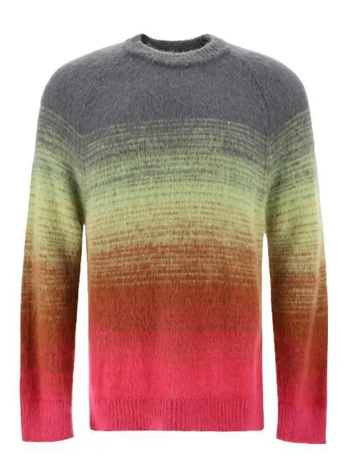LANEUS Gradient Effect Crewneck Jumper - Multicolor