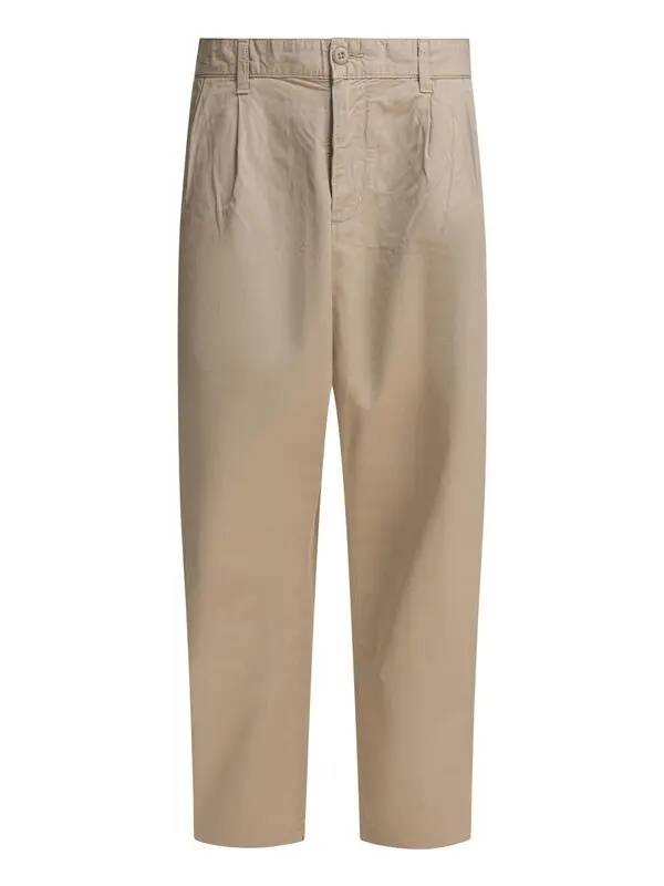 Carhartt Work In Progress Pleated Cotton Trousers - Nude
