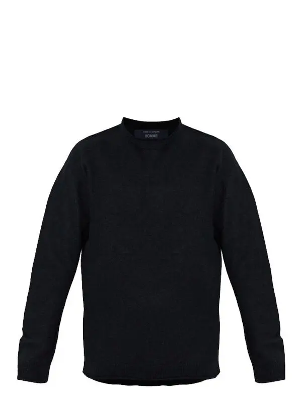 Comme Des Garçons Long Sleeve Pullover Sweater - Black