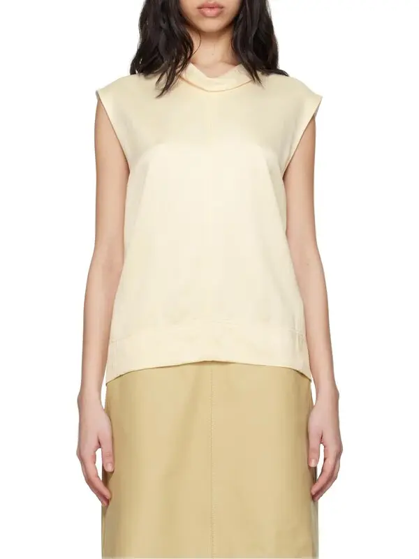 TOTEME High Neck Sleeveless Top - Beige