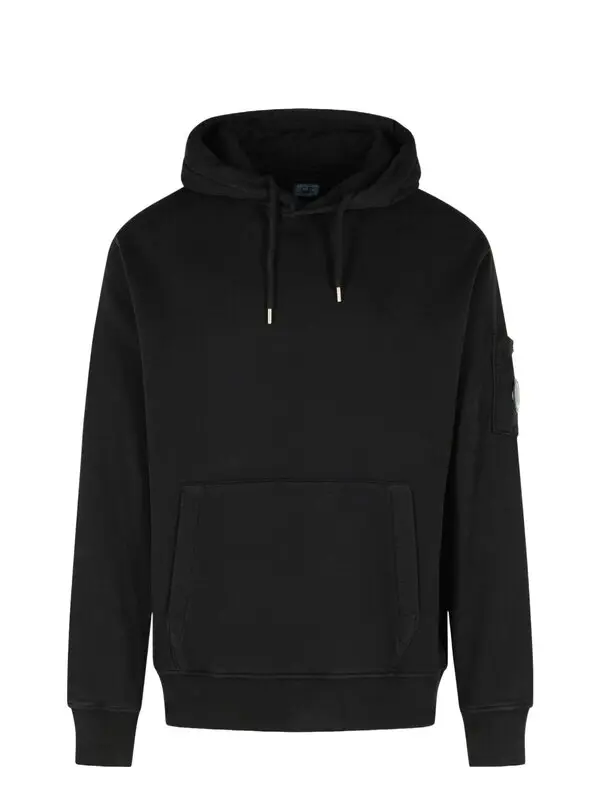 C.P. COMPANY Lens Pocket Hoodie - Black